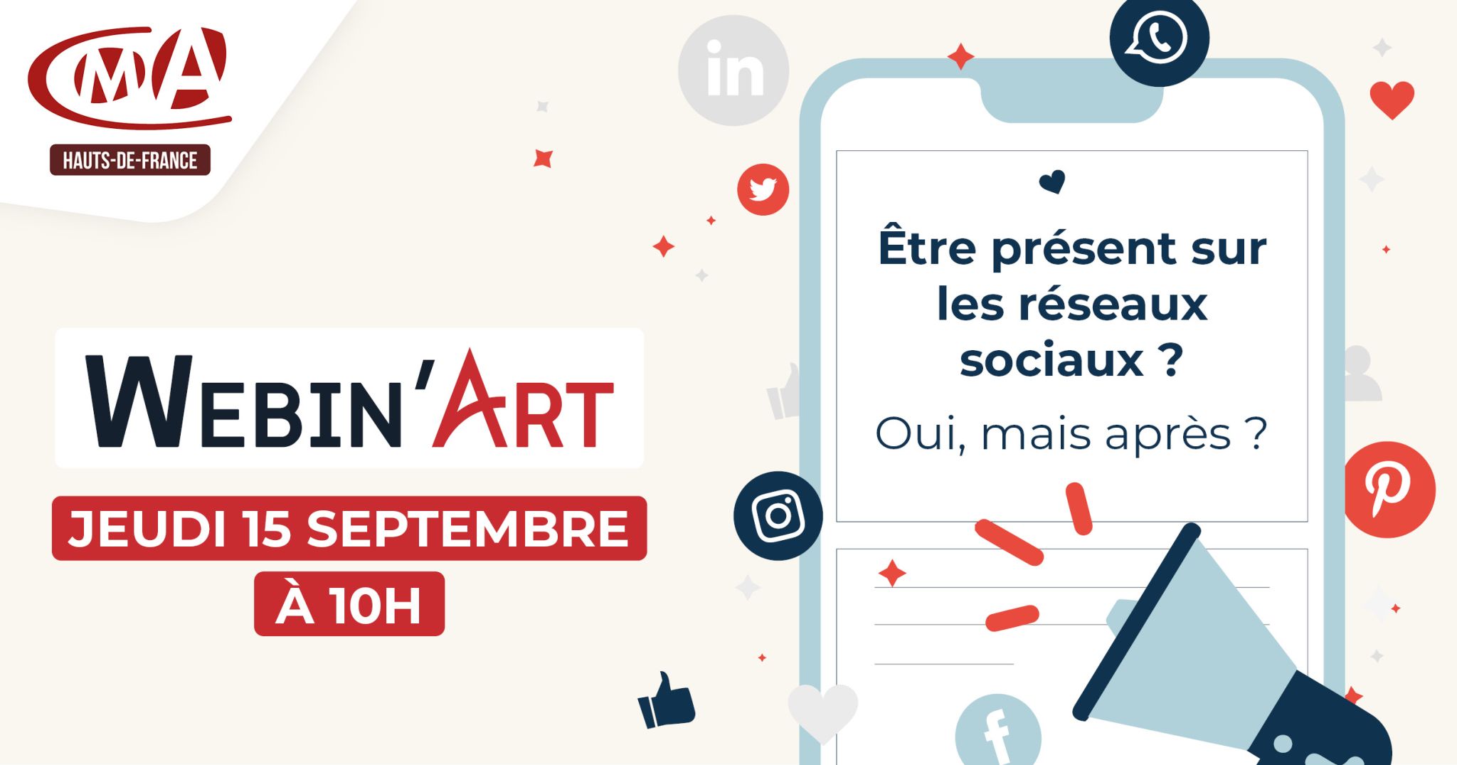 Webin'art : Performer avec ses réseaux sociaux et son site web